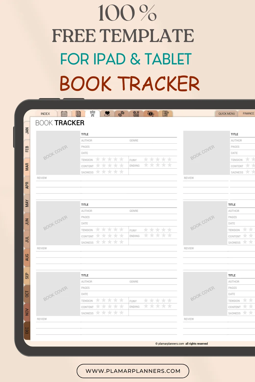 How to Use a Book Tracker Template in the GoodNotes App